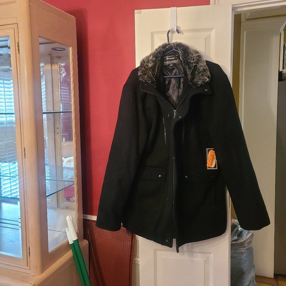 Domini International | Jackets & Coats | Mens Wool Blend Jacket Faux ...